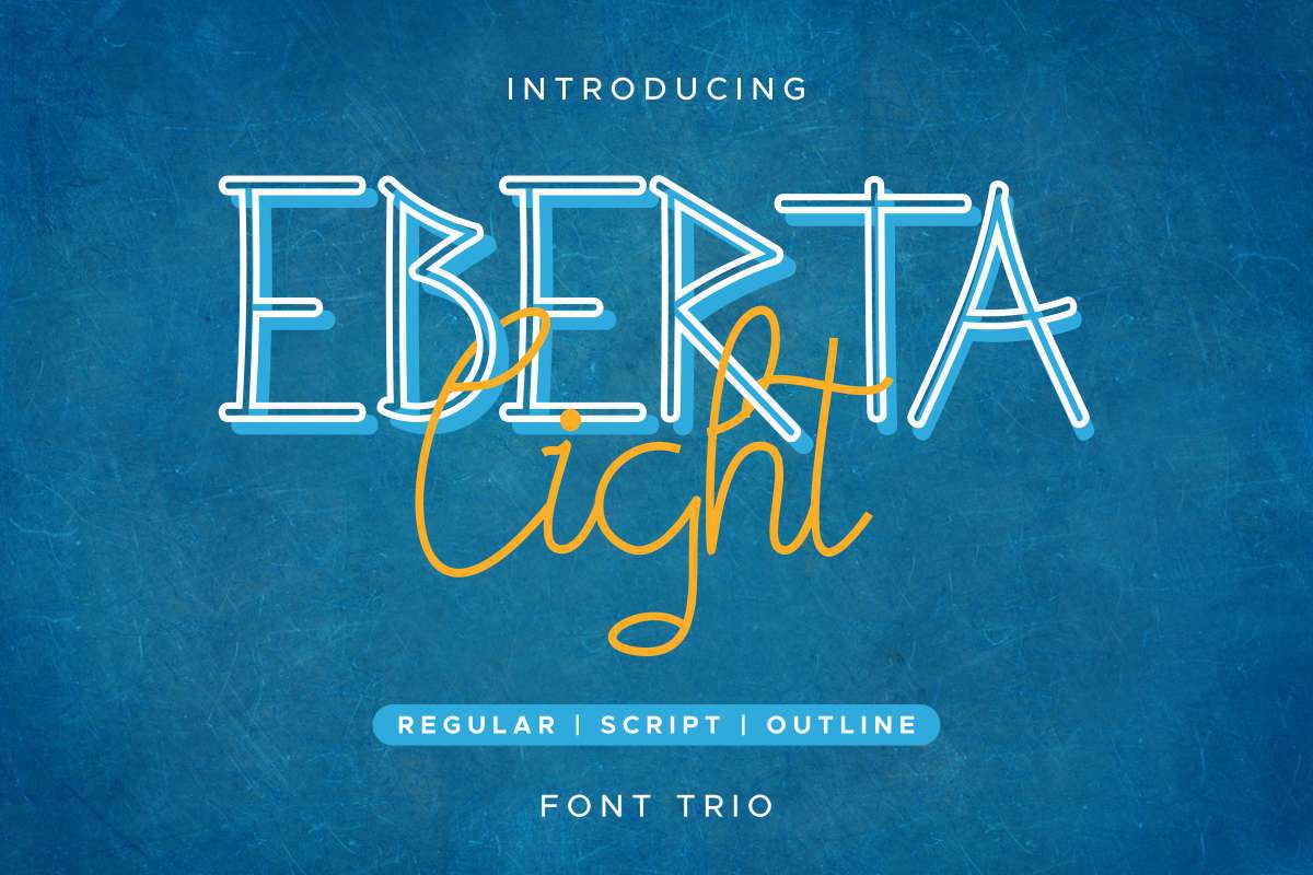 Eberta Light Font | Edric Studio | FontSpace