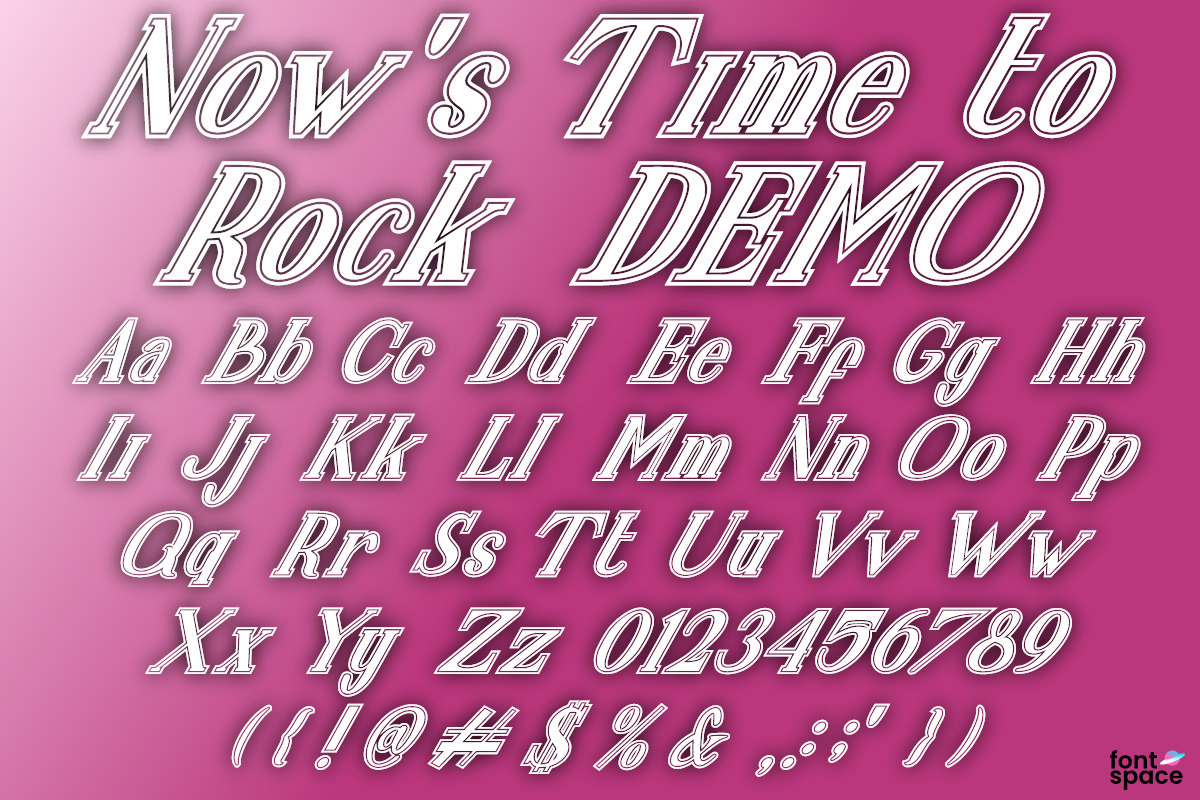 Now's Time to Rock Font | Nariswari Creative | FontSpace
