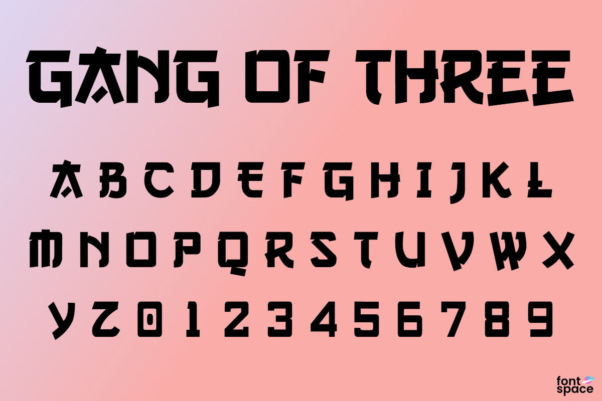Gang of Three Font - Free Download