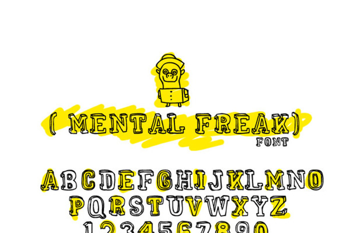 MENTAL FREAK Font | RASDESIGN | FontSpace