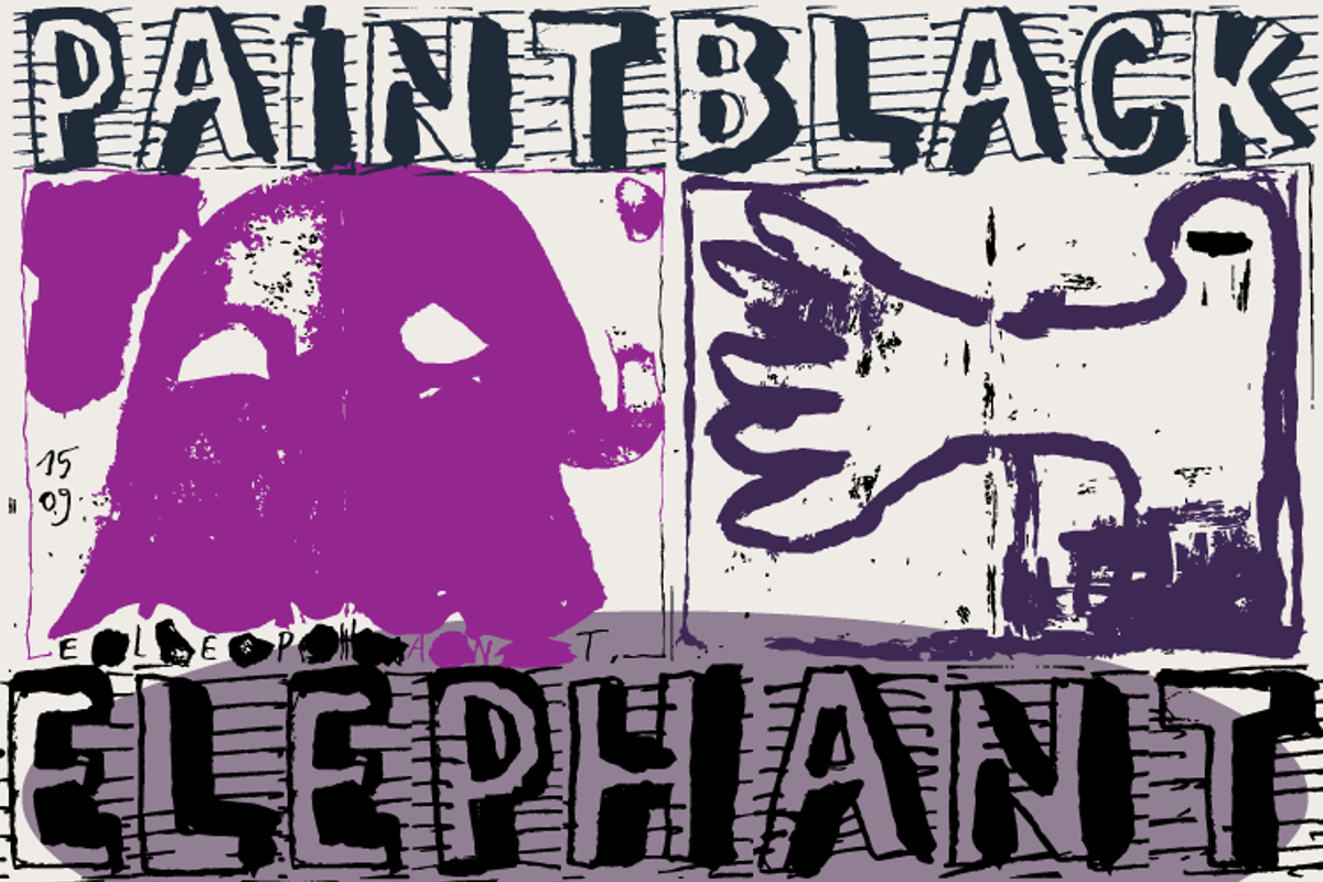 ELEPHANT Font | paintblack éditions | FontSpace