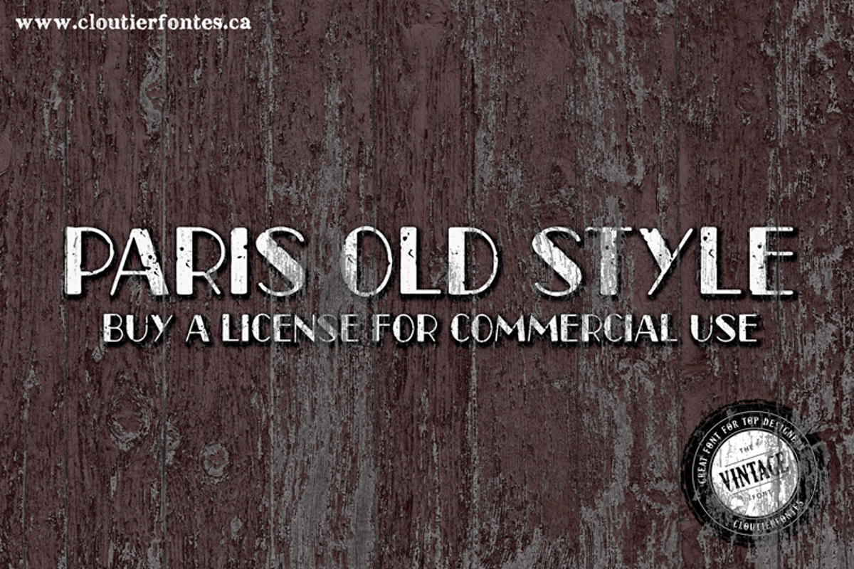 CF Paris Old Style Font - Free Download