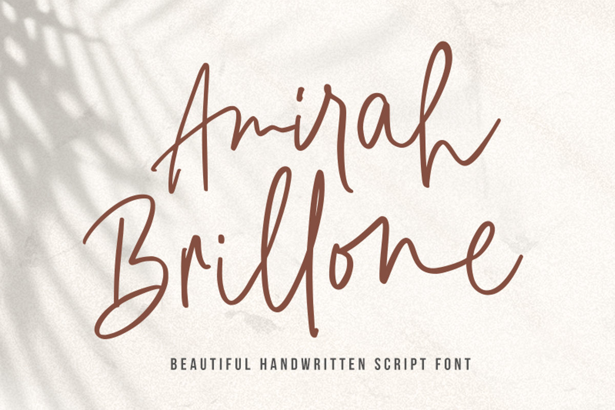 Amirah Brillone Font - Free Download