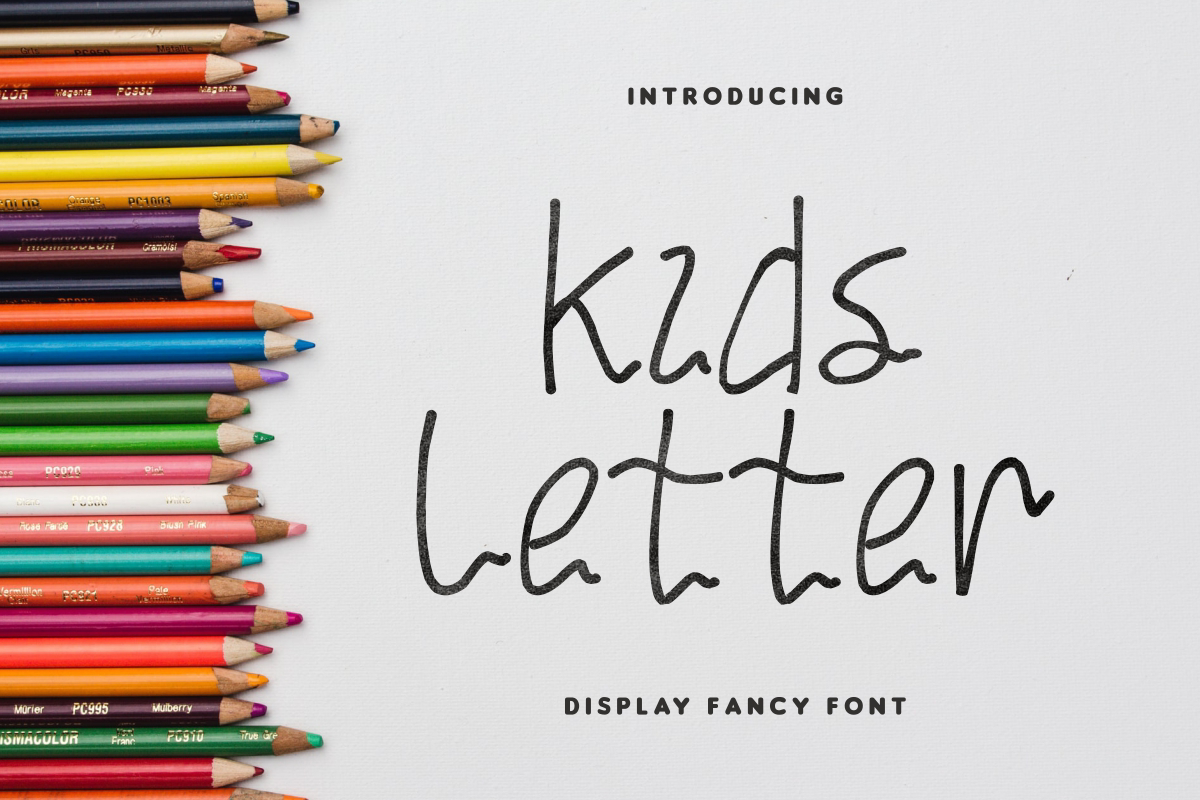 Kids Letter Font | Edric Studio | FontSpace