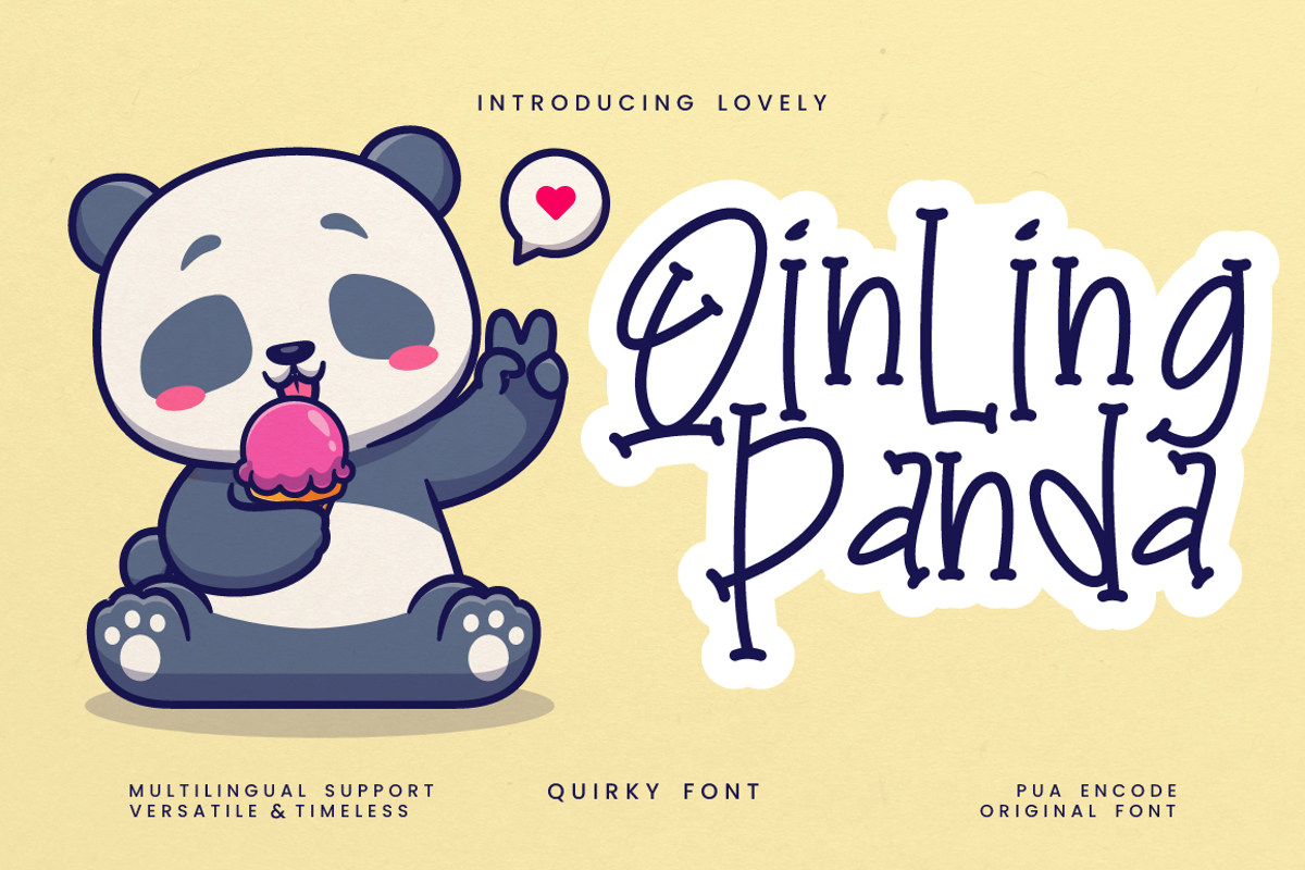 Qinling Panda Font | FinTypeStudio | FontSpace