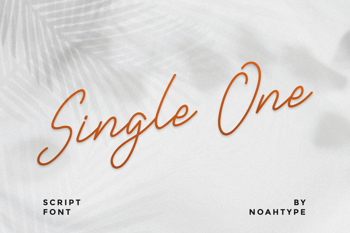 Single One Font - Free Download