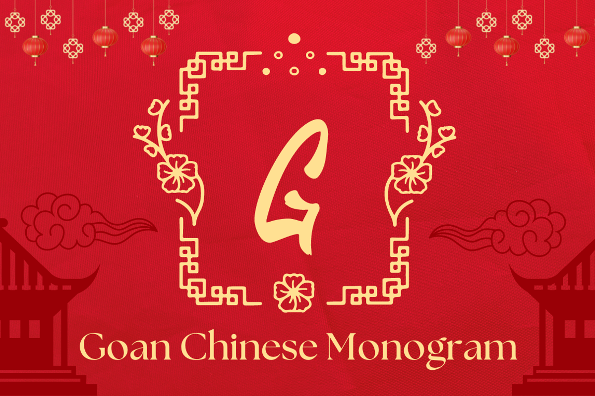 Goan Chinese Monogram Font | Attype Studio | FontSpace