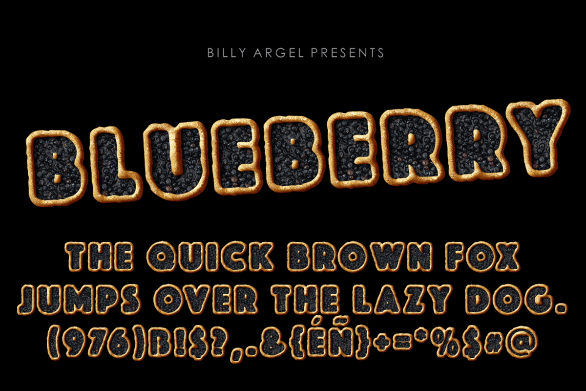 BLUEBERRY PIE Font - Free Download