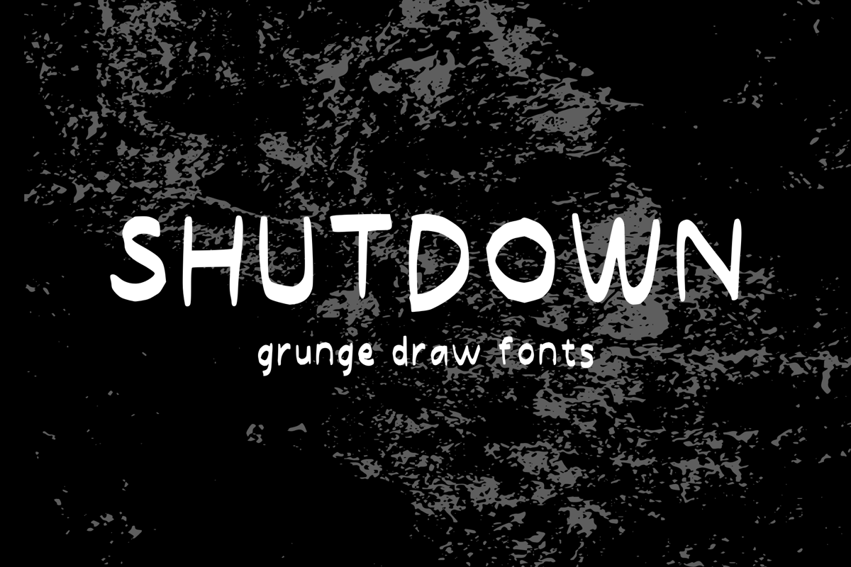 Shut Down Font | sweetsparkles | FontSpace