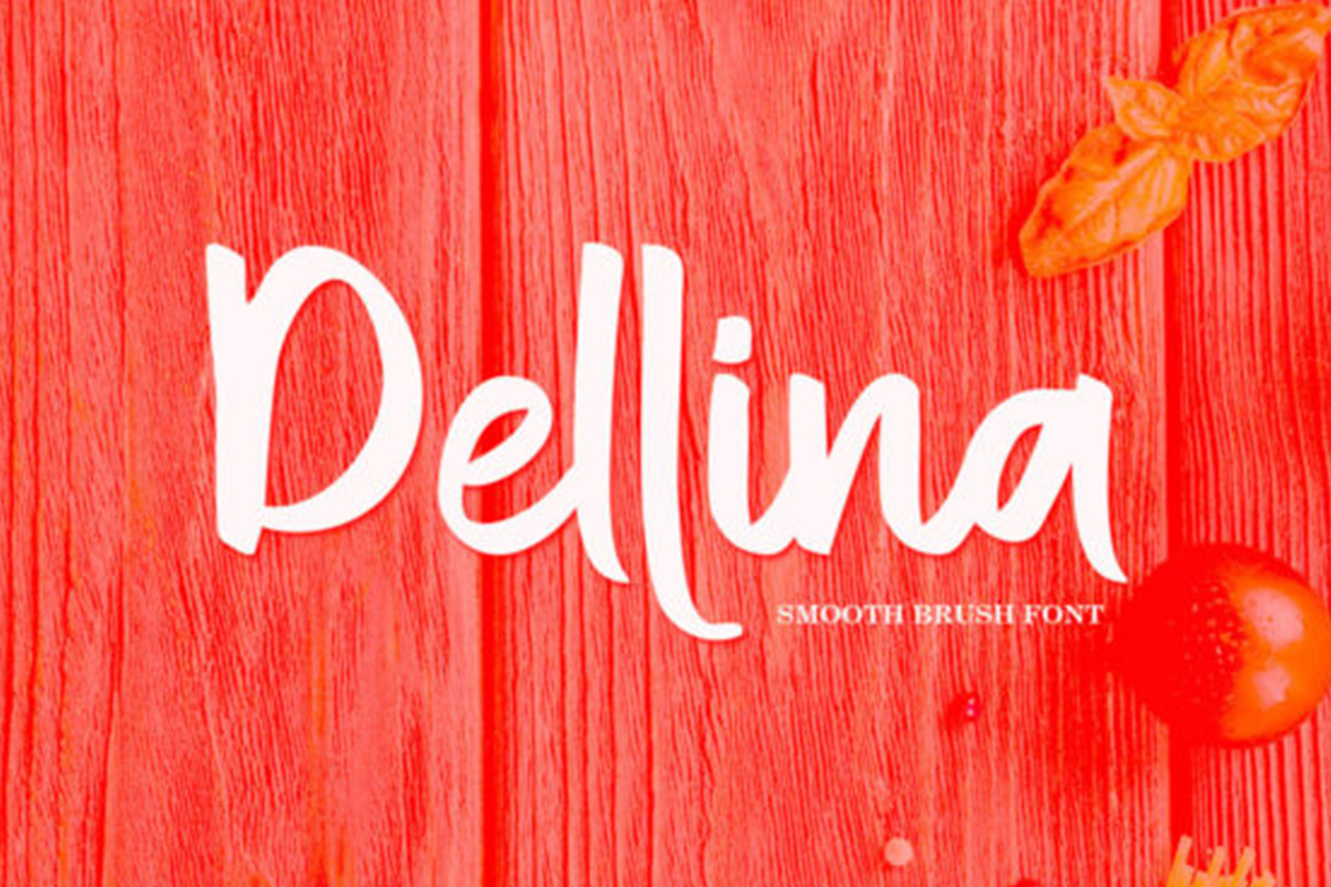 Dellina Script Font | Solidtype | FontSpace