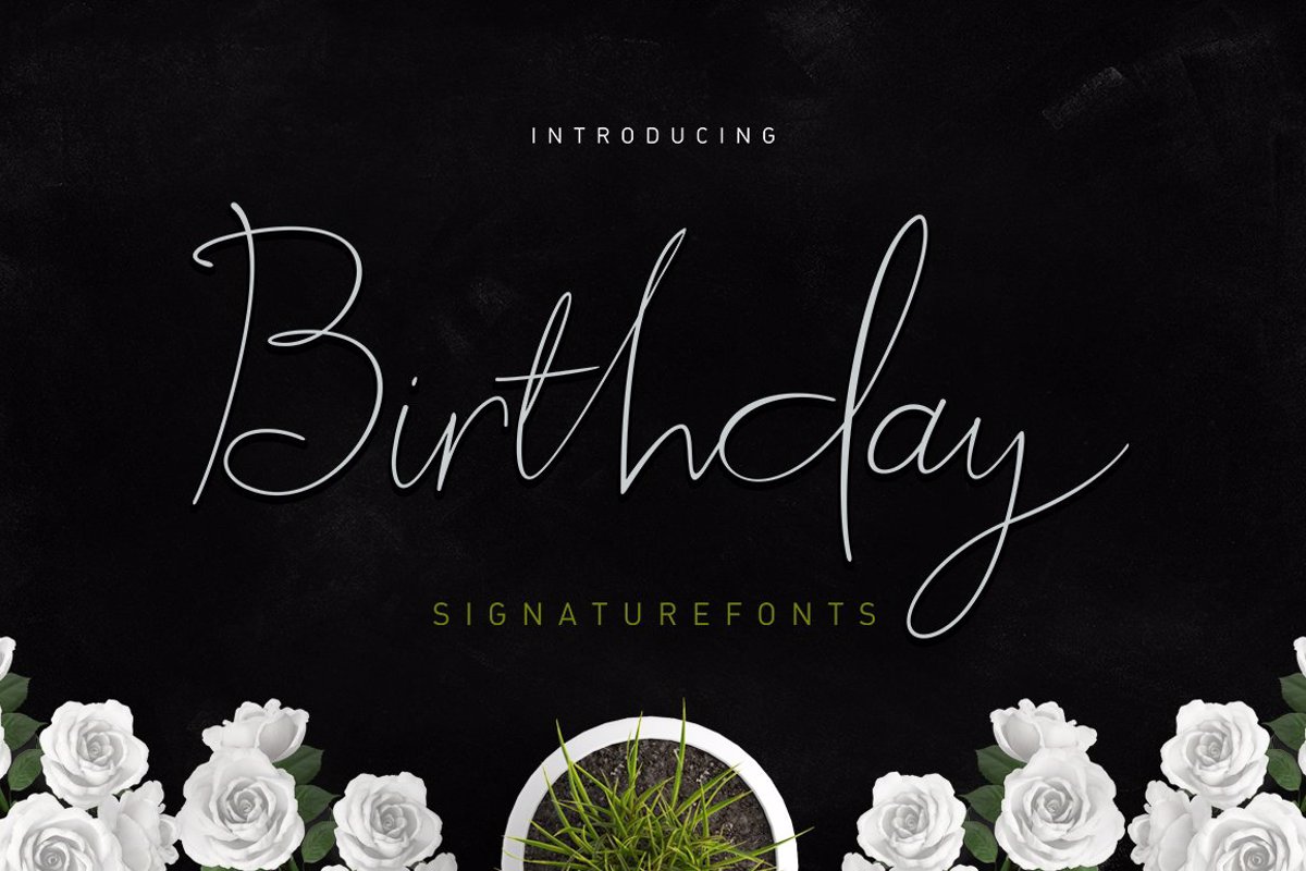Birthday Script Font - Free Download