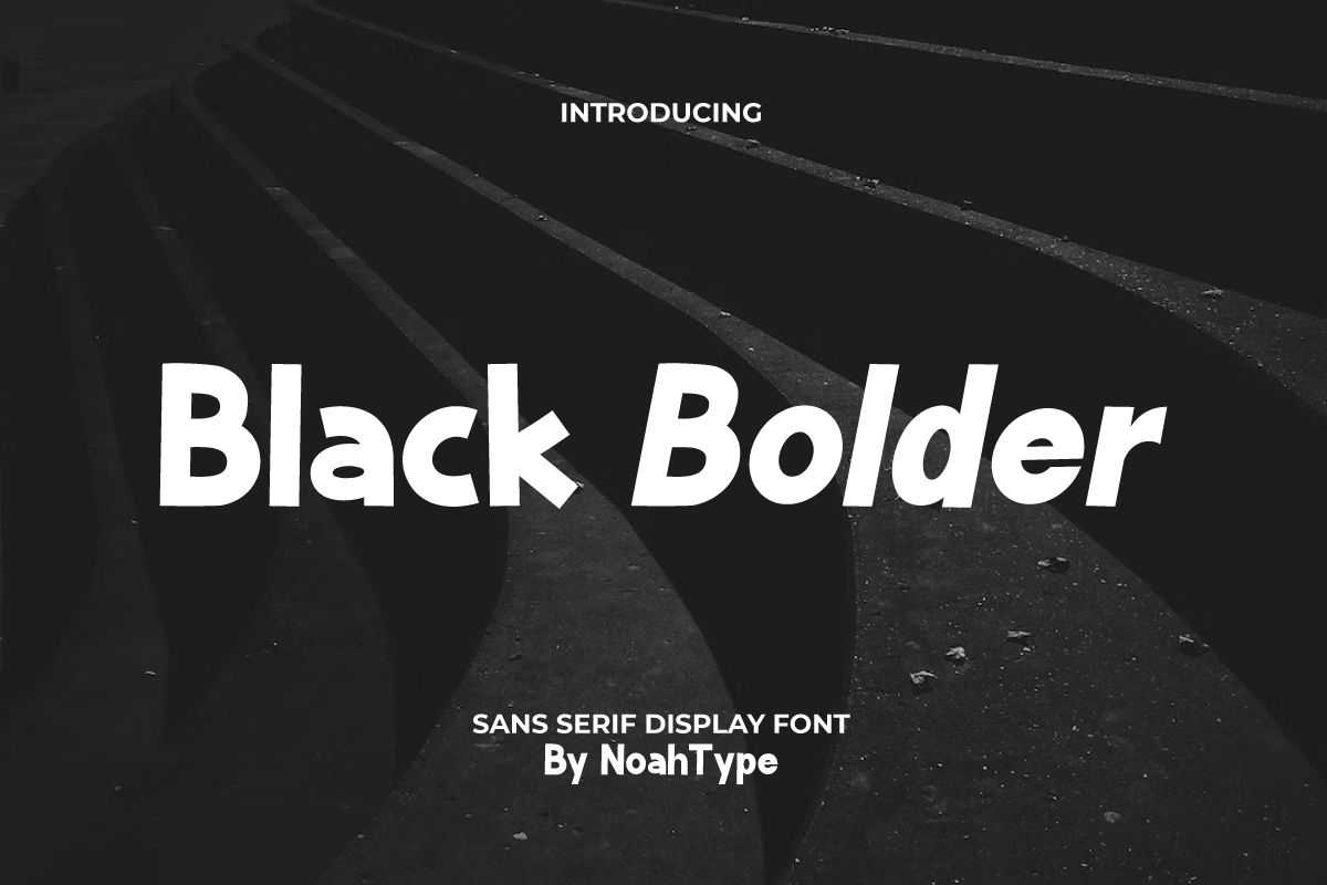 Black Bolder Font | noahtype | FontSpace