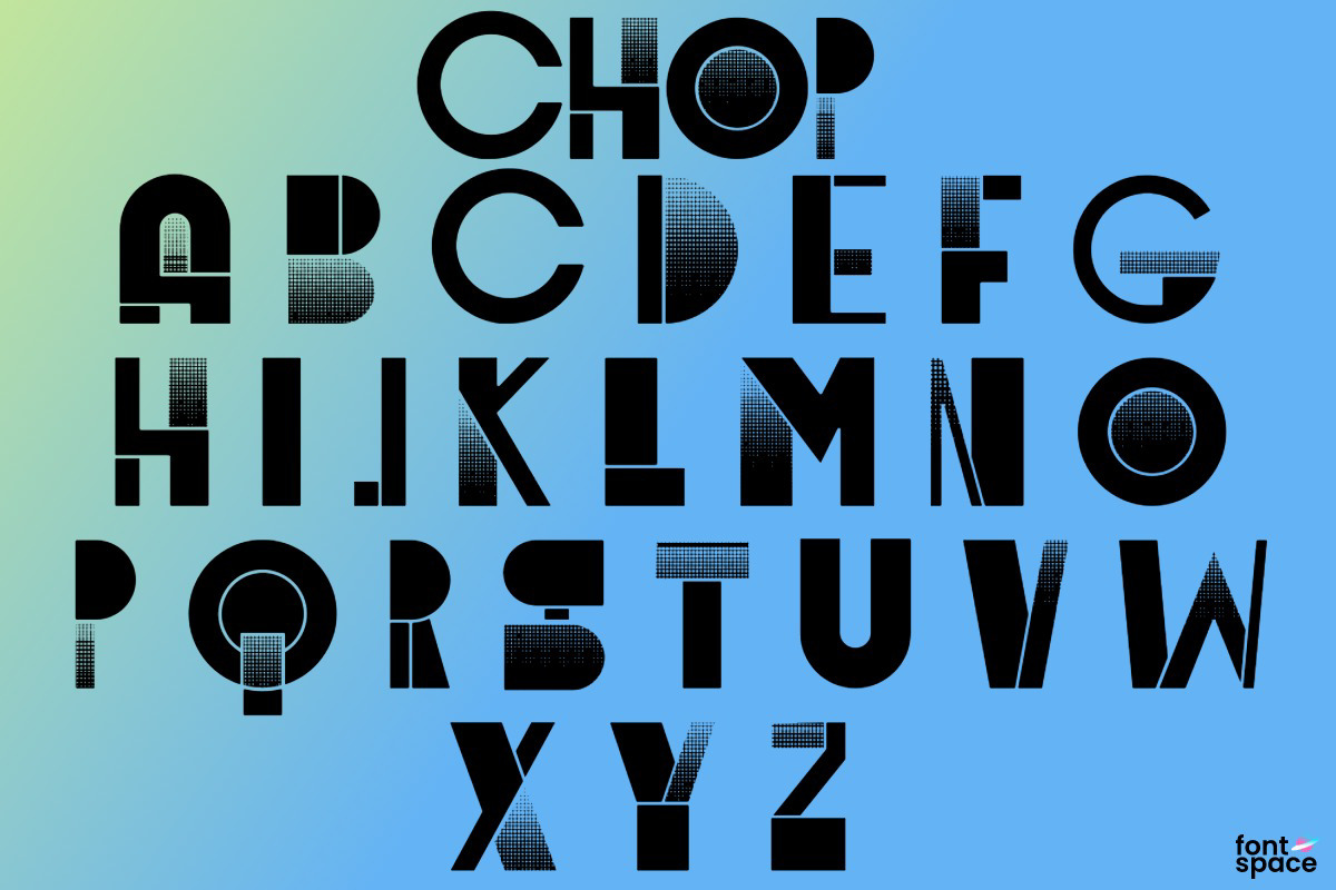 Chop Font | Vladimir Nikolic | FontSpace