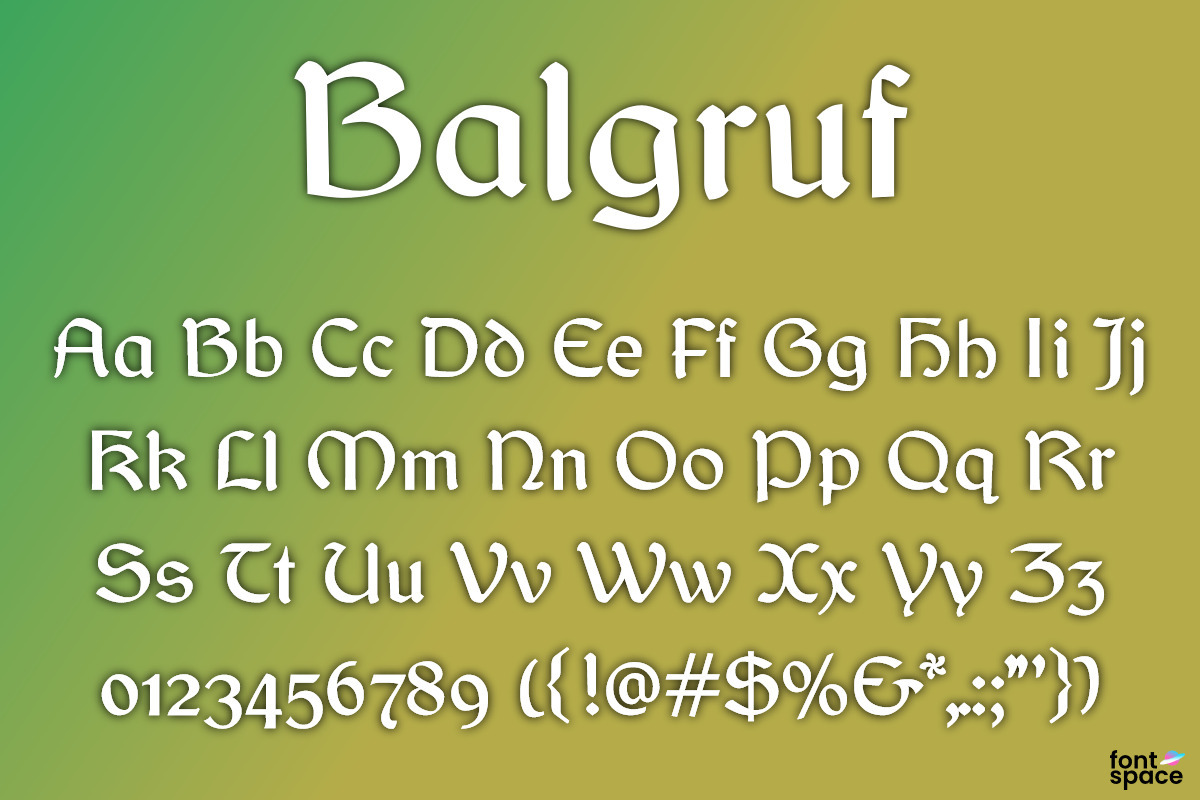 Balgruf Font - Free Download