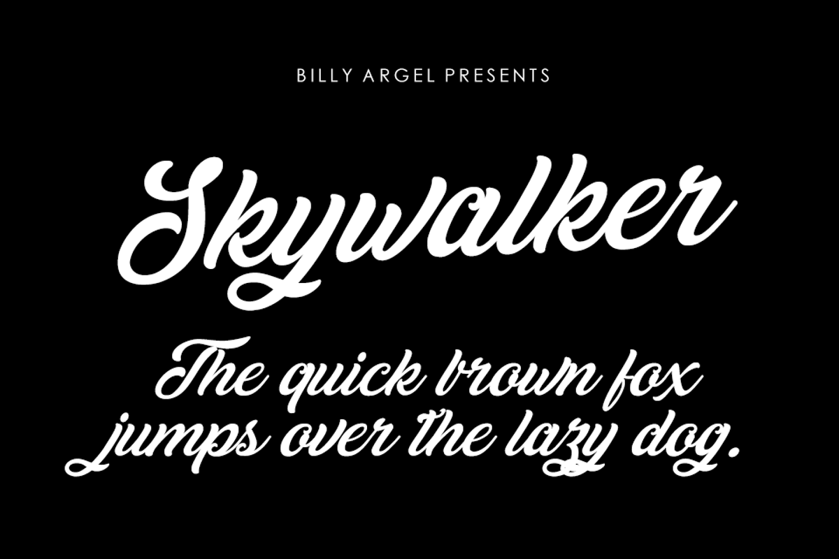 Skywalker Font | Billy Argel Fonts | FontSpace