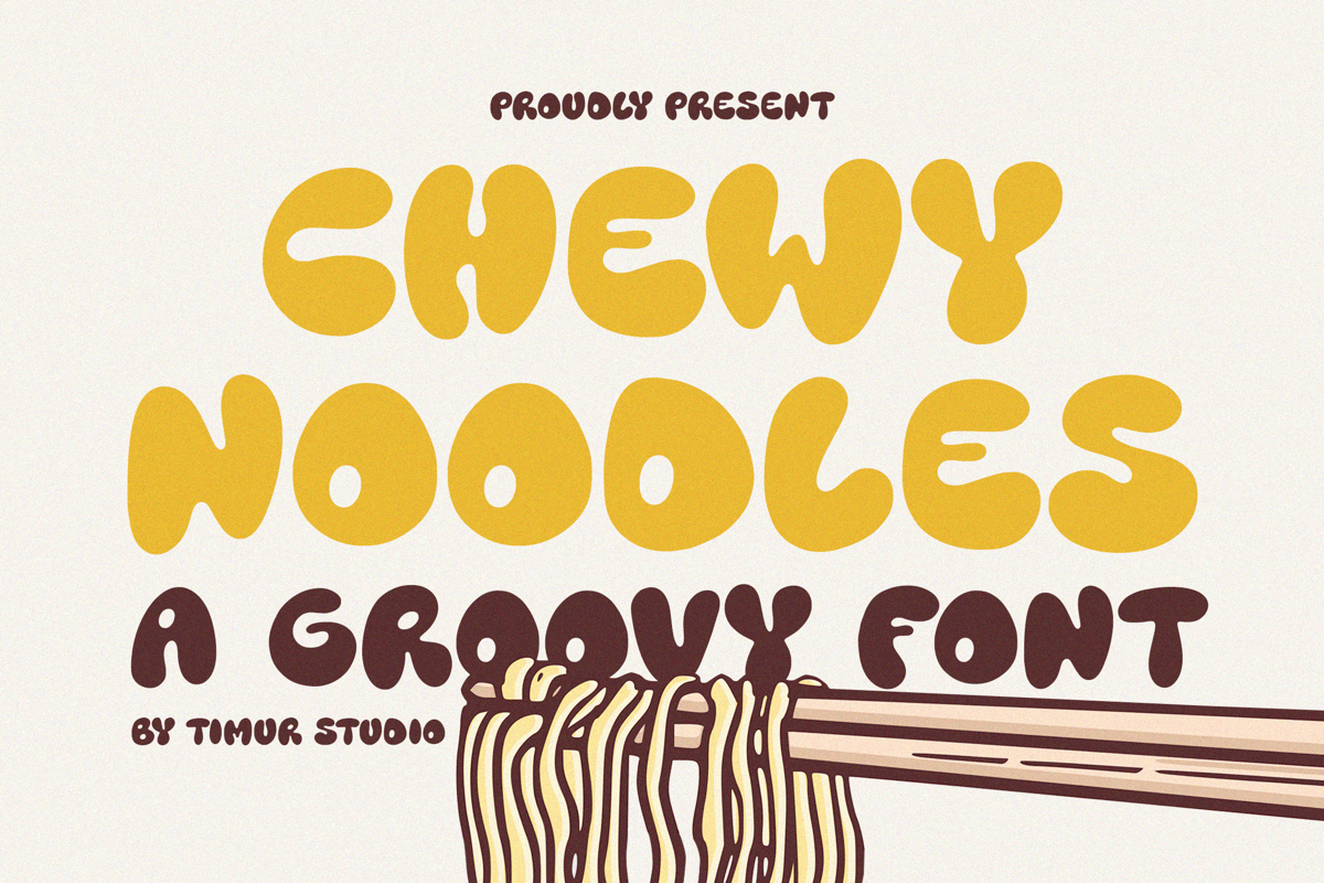 Chewy Noodles Font - Free Download
