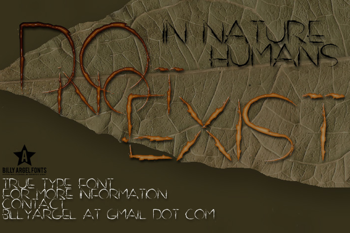 DO NOT EXIST Font - Free Download
