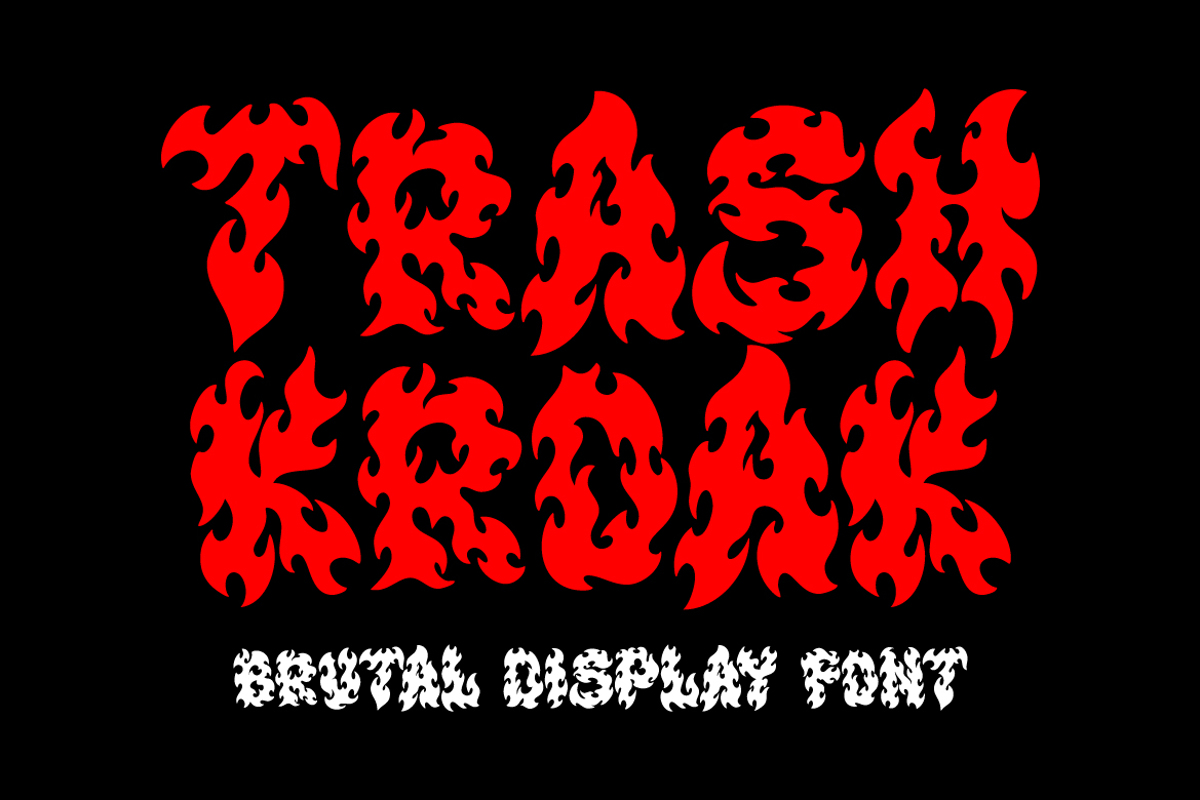 Trash Kroak Font - Free Download