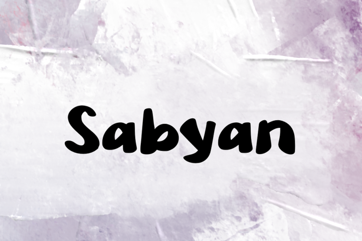S Sabyan Font Wepfont Fontspace
