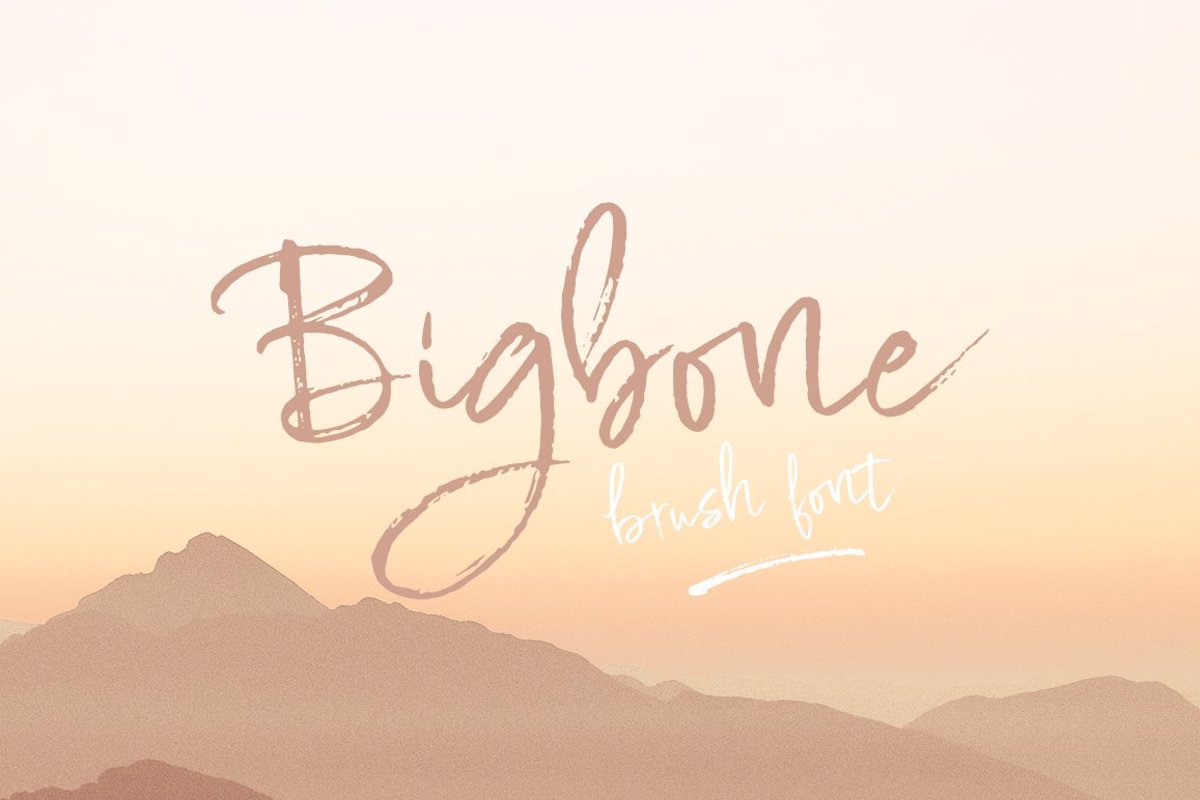 Bigbone Brush Font | Solidtype | FontSpace