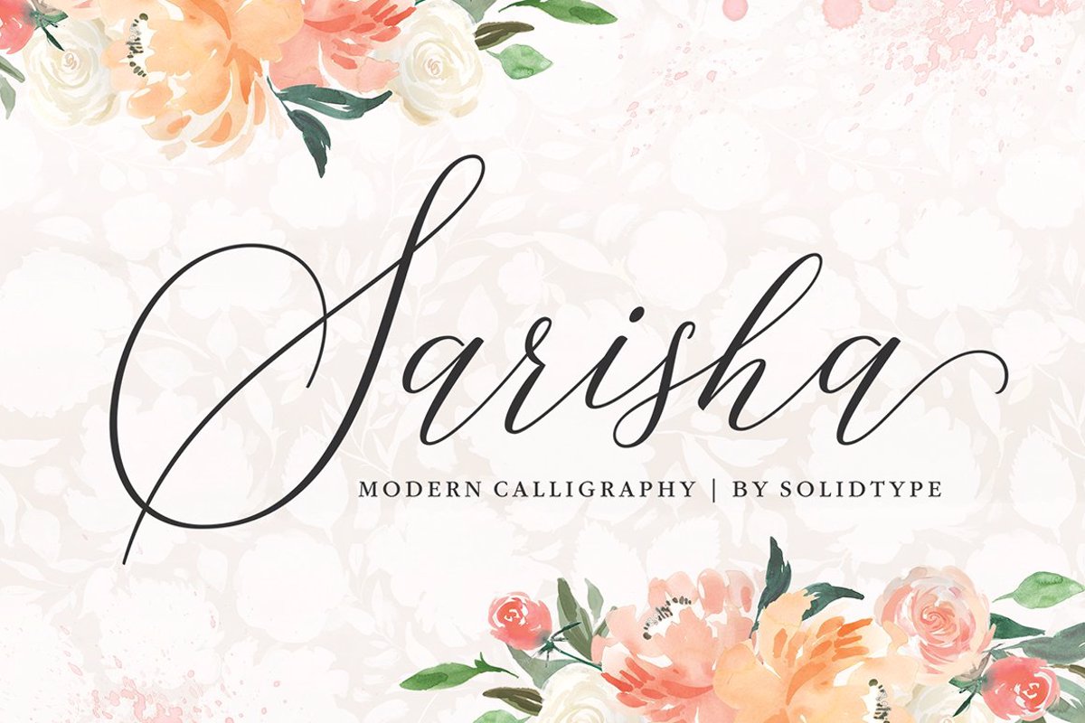 Sarisha Script Font | Solidtype | FontSpace