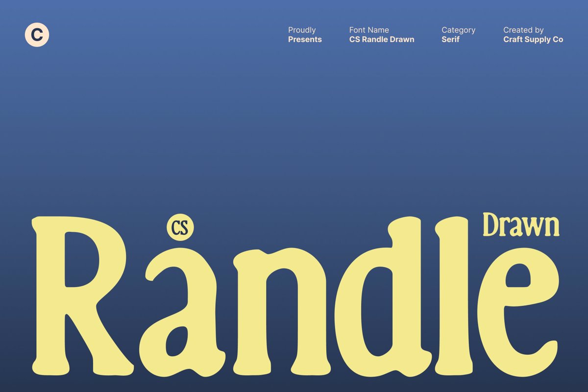 CS Randle Drawn Font - Free Download