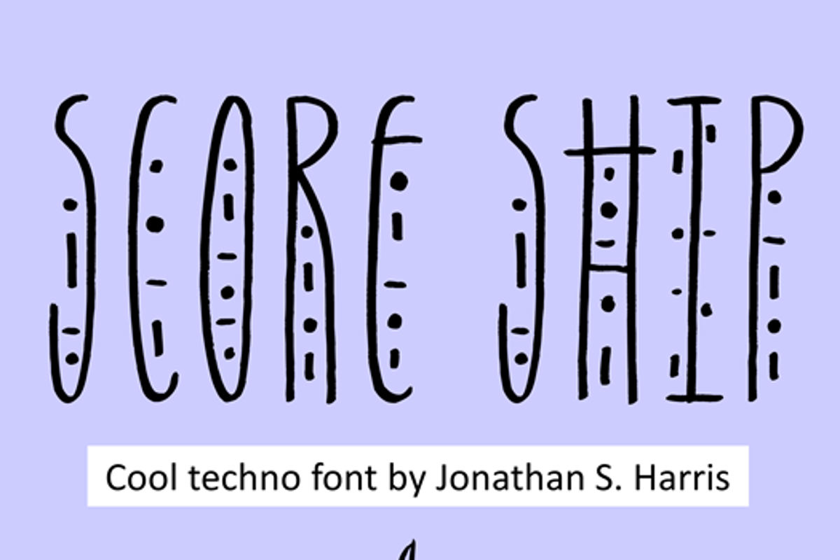 Score Ship Font | Jonathan S. Harris | FontSpace