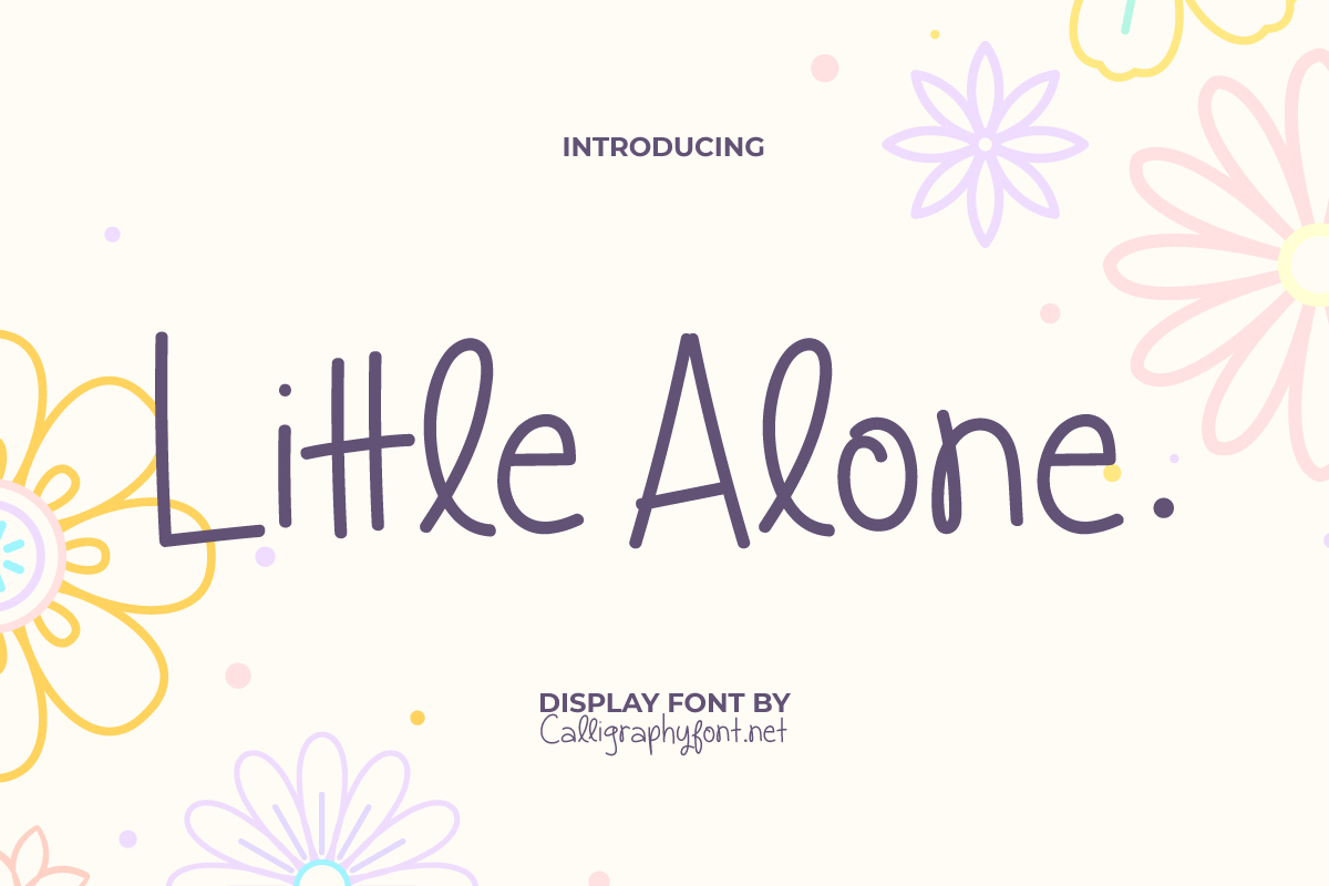 Little Alone Font | CalligraphyFonts.net | FontSpace