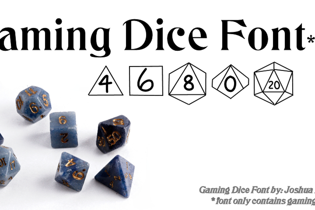 GamingDice Font - Free Download