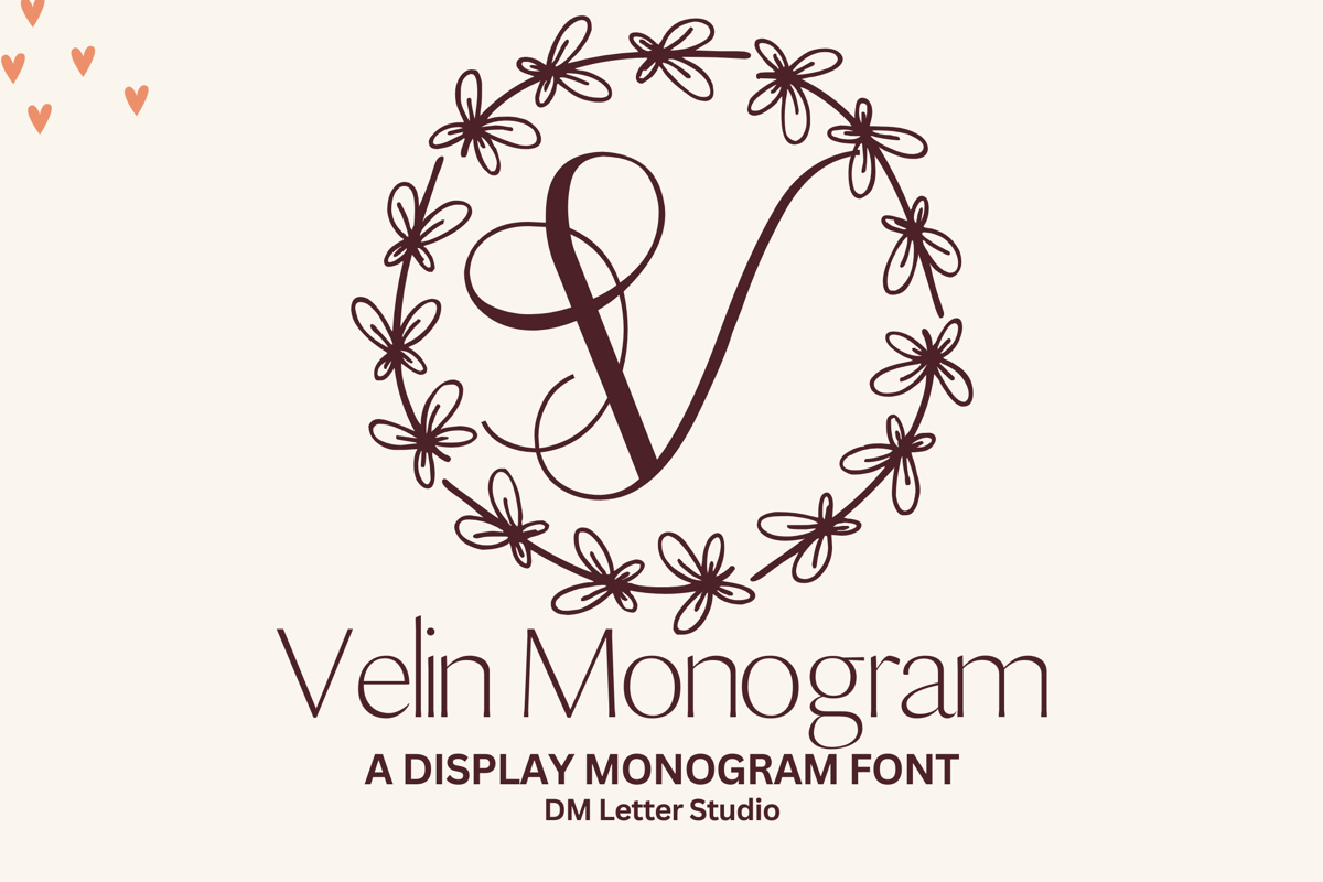 Velin Monogram Font - Free Download