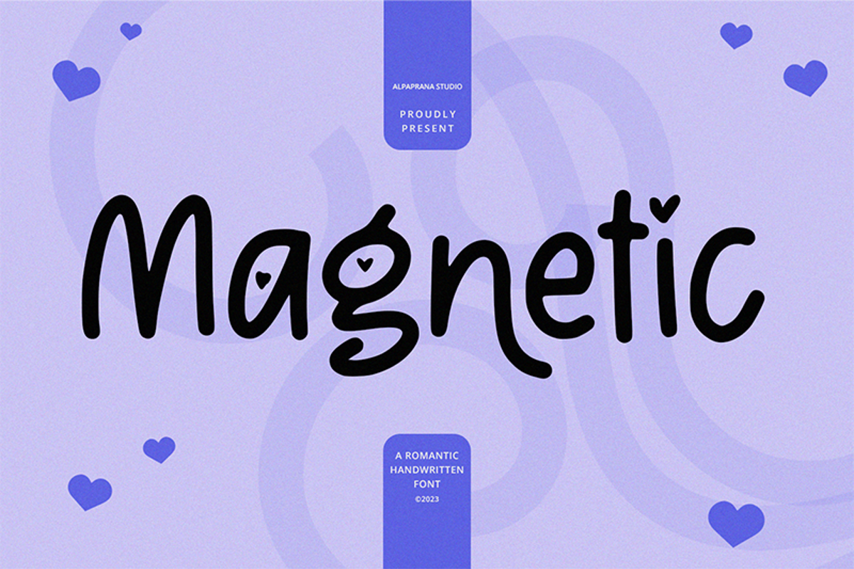Magnetic Font | Alpaprana | FontSpace