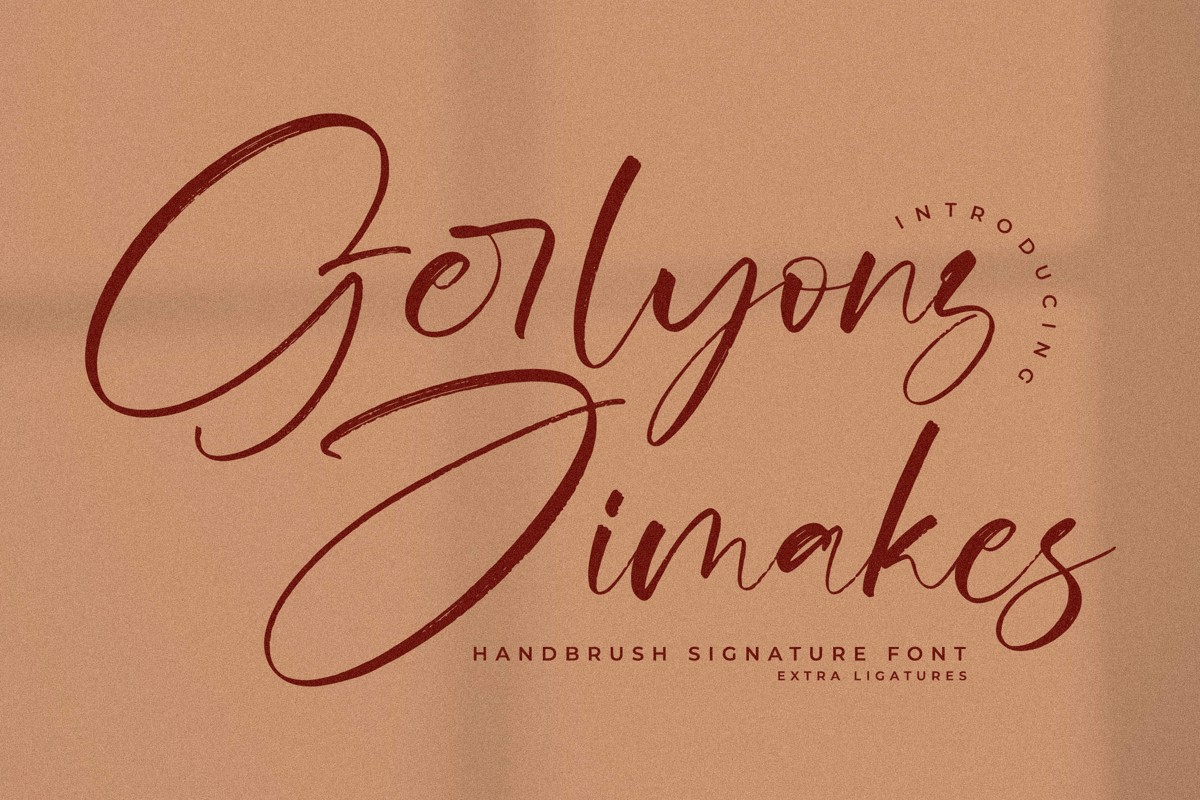 Gerlyonz Jimakes Font | Letterena Studios | FontSpace