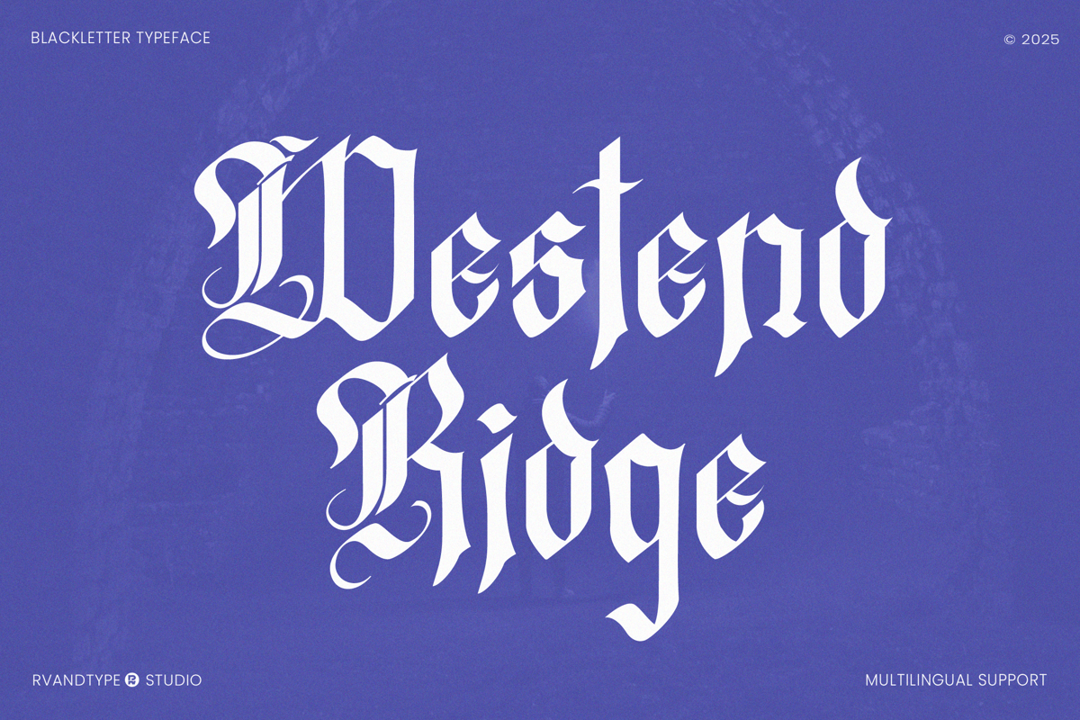 Westend Ridge Textured Rough Font | Rvandtype Studio | FontSpace