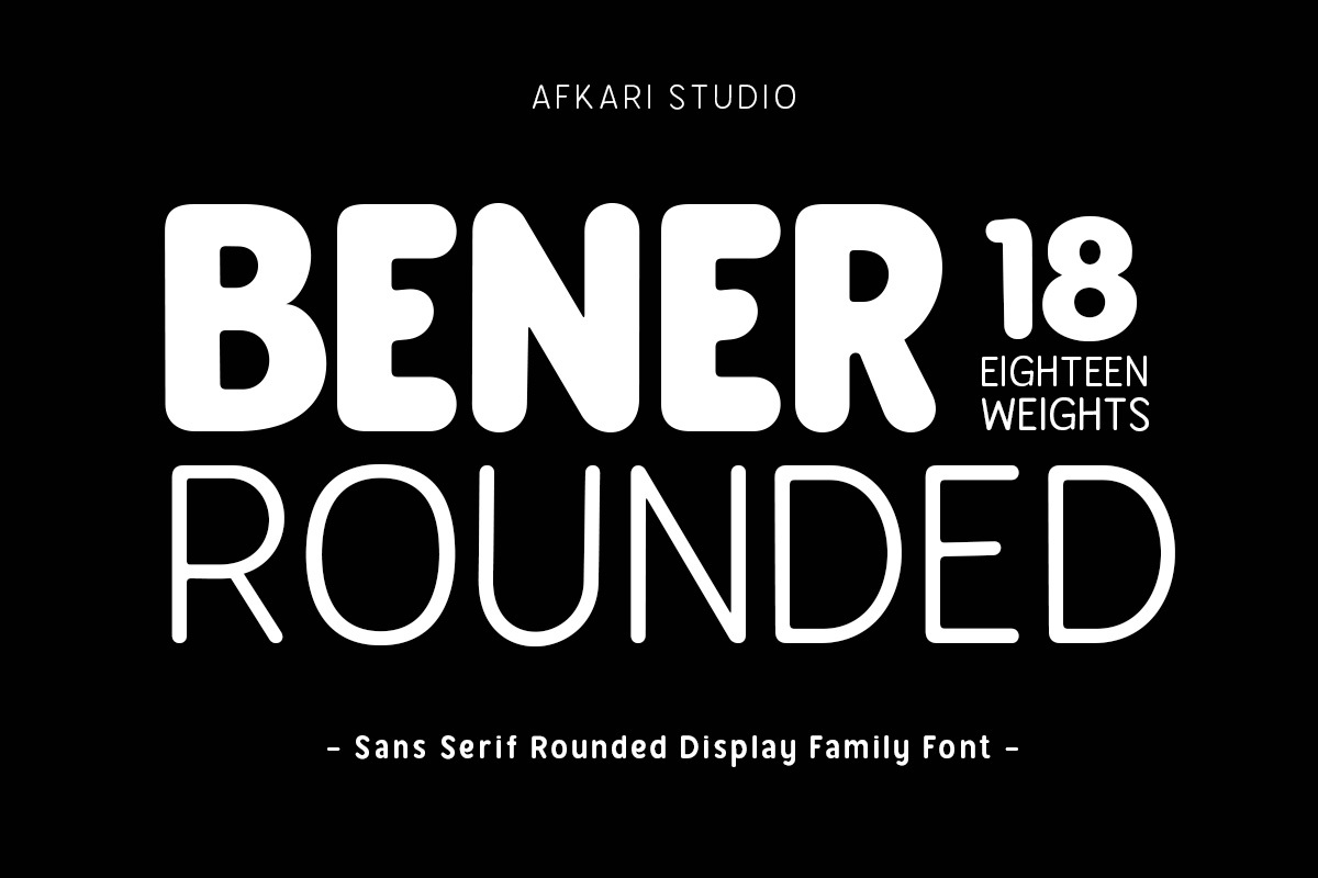 Bener Rounded Font - Free Download