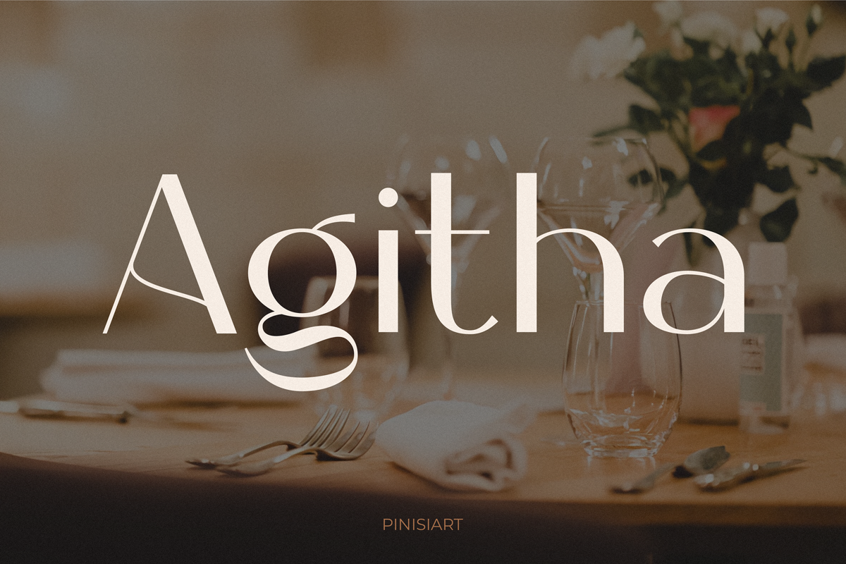Agitha Font | Pinisiart | FontSpace
