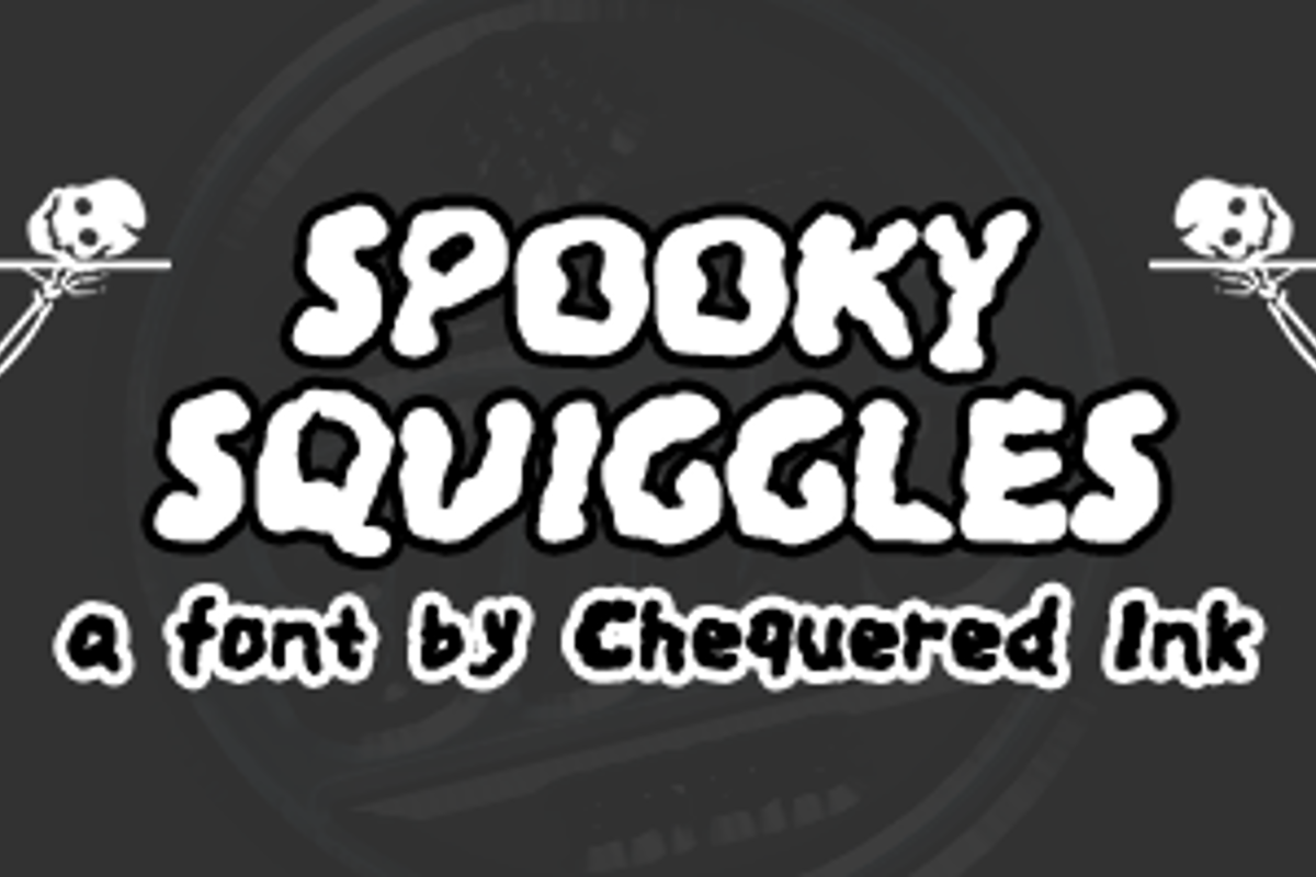 Spooky Squiggles Font | Chequered Ink | FontSpace
