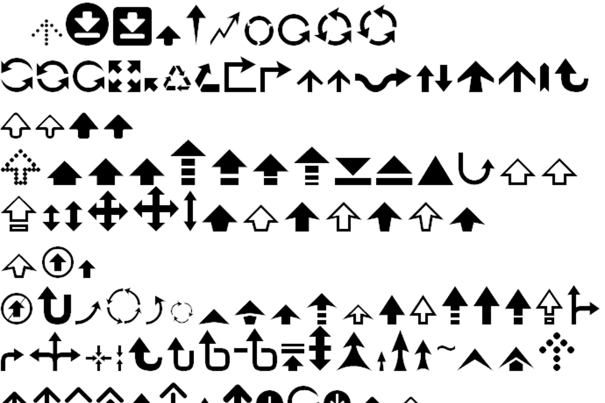 Arrow 7 Font | Style-7 | FontSpace