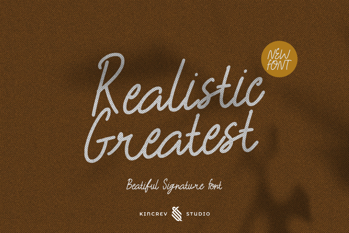Realistic Greatest Font - Free Download