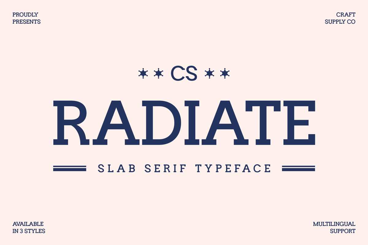 CS Radiate Font - Free Download