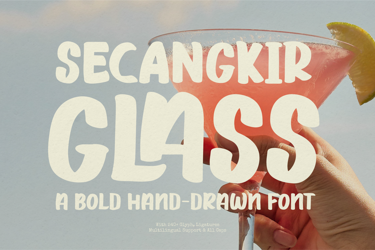 Secangkir Glass Font - Free Download