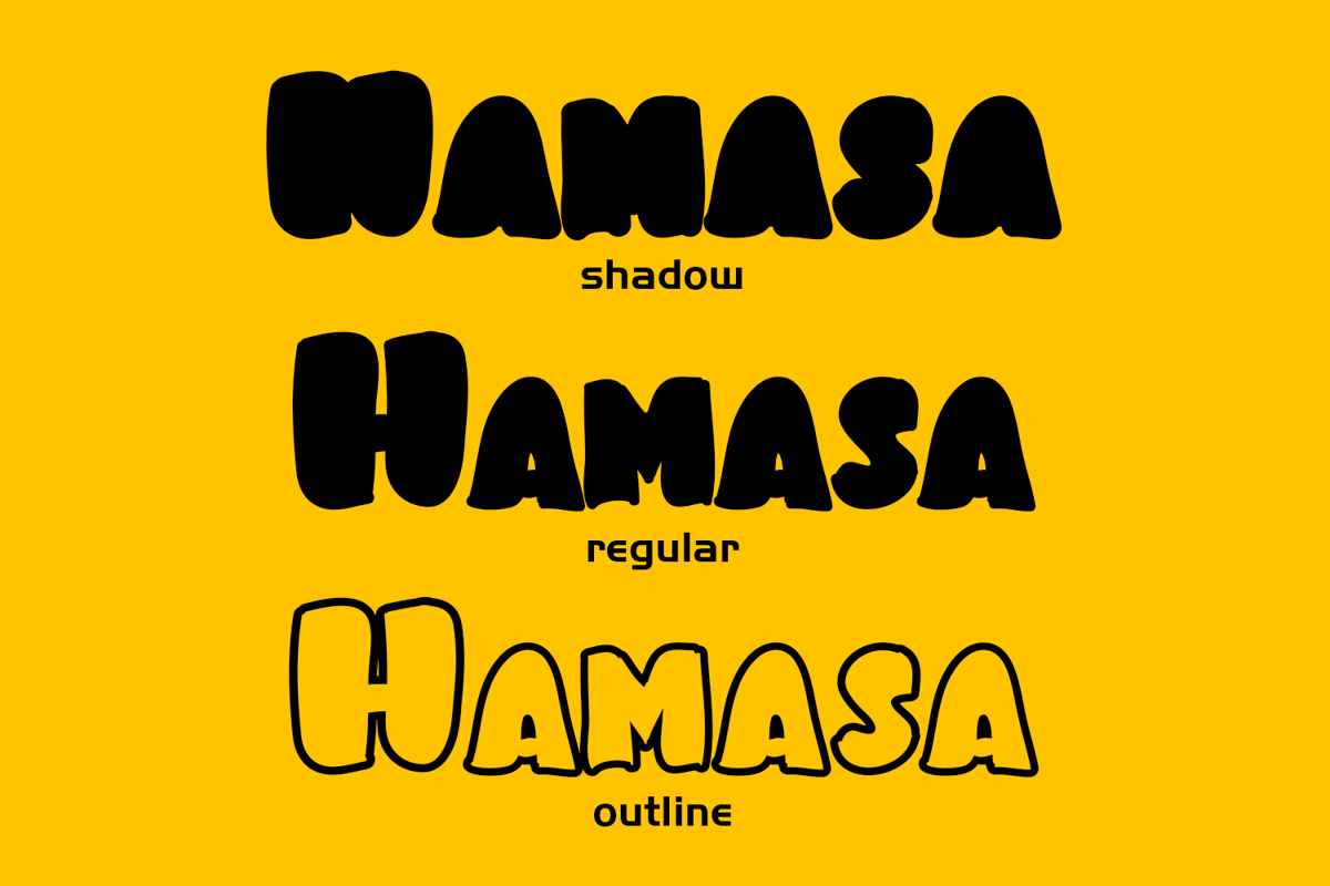 Hamasa Font | Asep Rendi | FontSpace