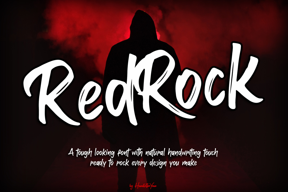 Red Rock Font | HandletterYean | FontSpace