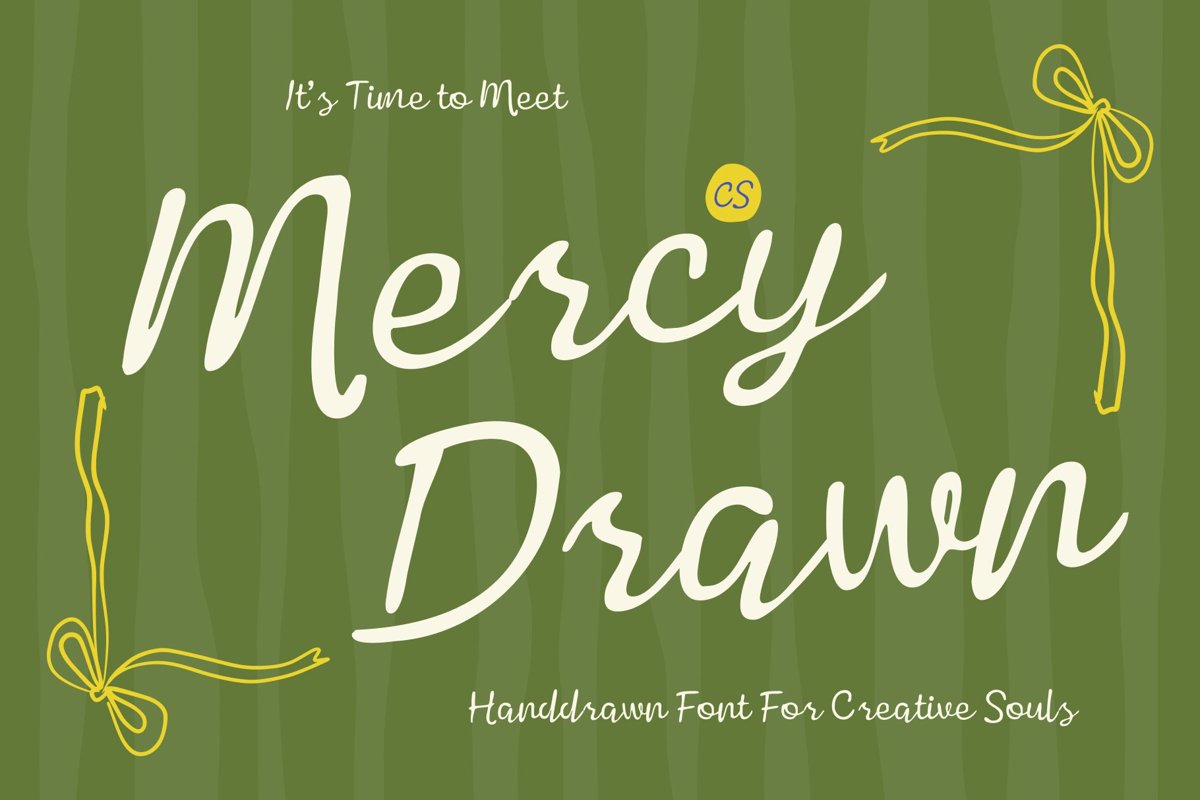 CS Mercy Drawn Font - Free Download