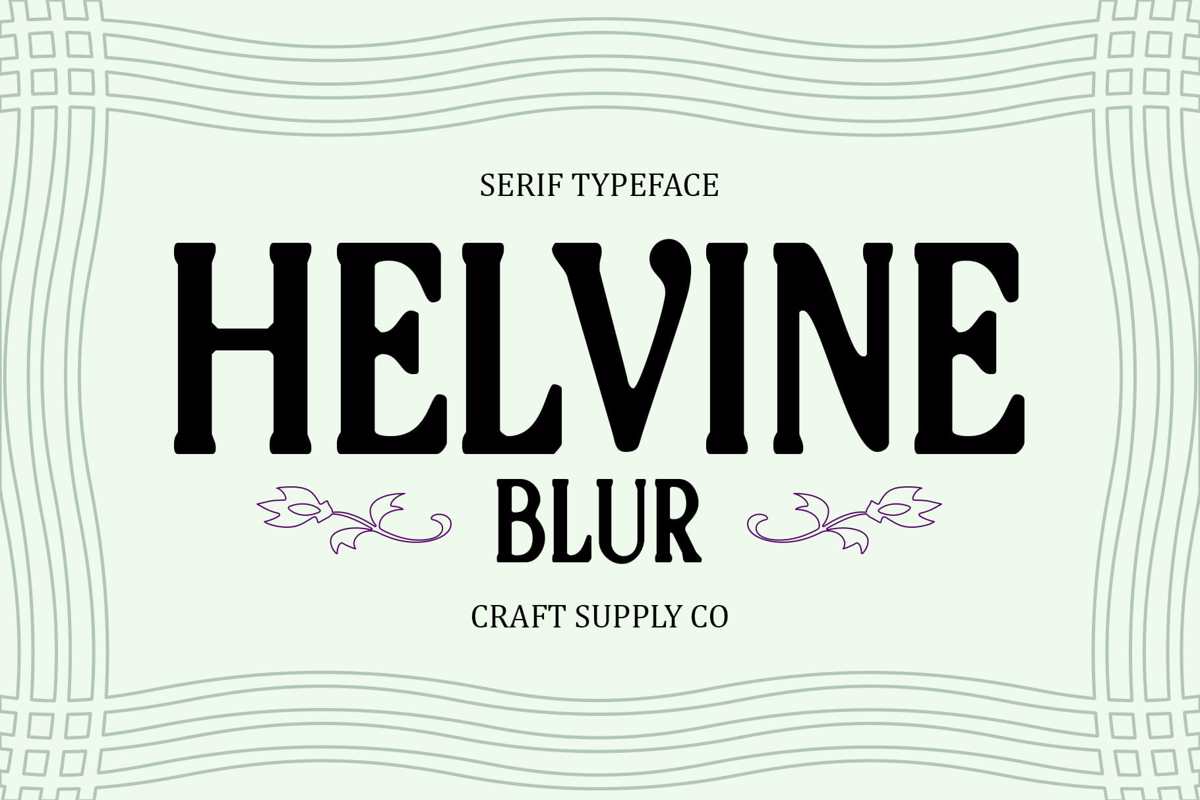 Helvine Blur Font - Free Download