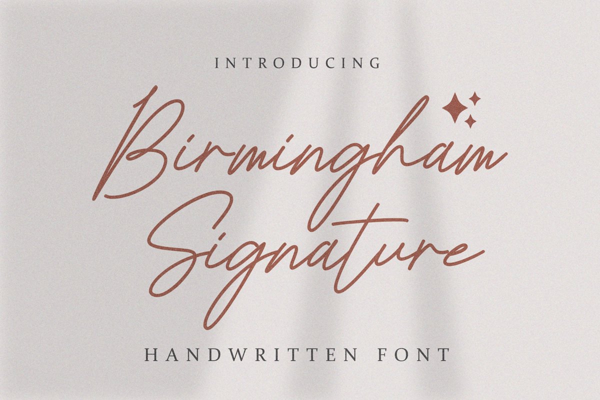 Birmingham Signature Font | Metafontsy | FontSpace