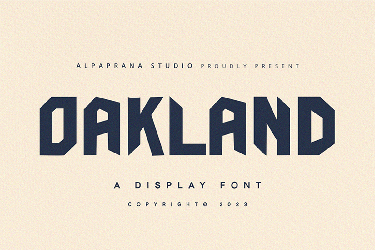 Oakland Font | Alpaprana | FontSpace