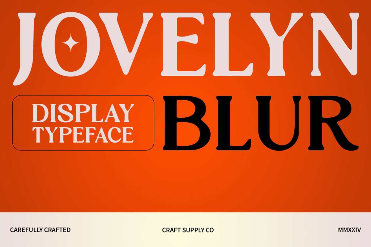 Jovelyn Blur Font | craftsupplyco | FontSpace
