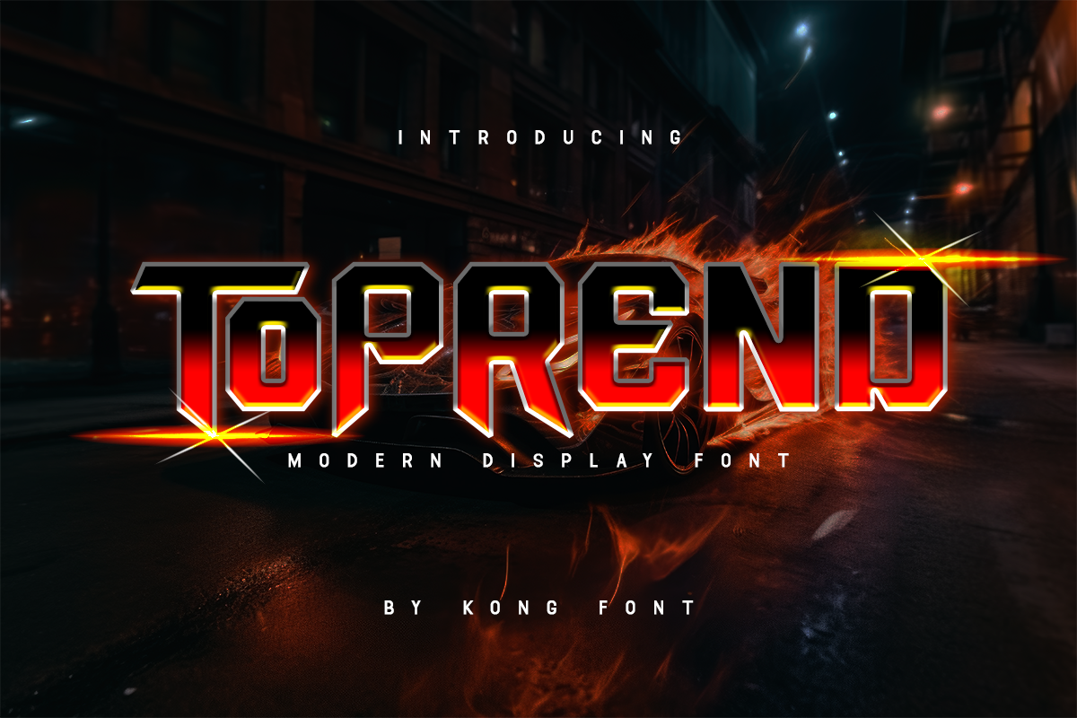 Toprend Font | Fontkong | FontSpace