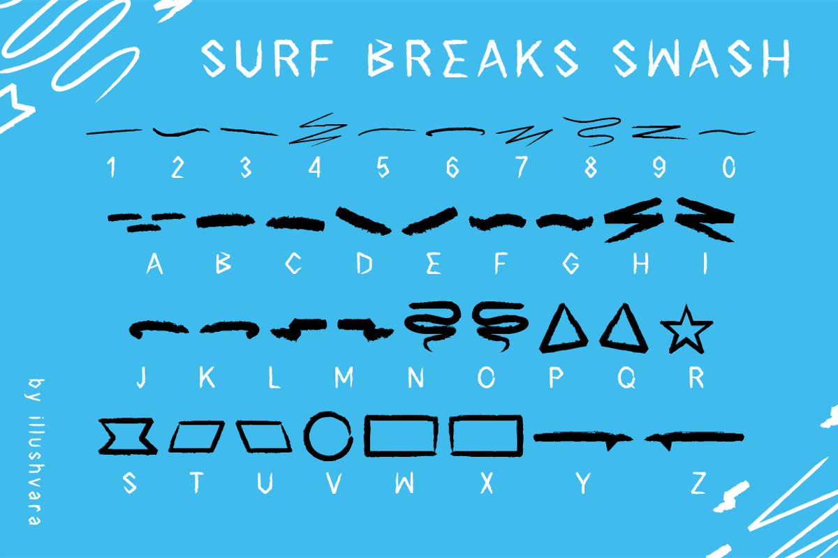 Surf Breaks Swash Font | illushvara | FontSpace