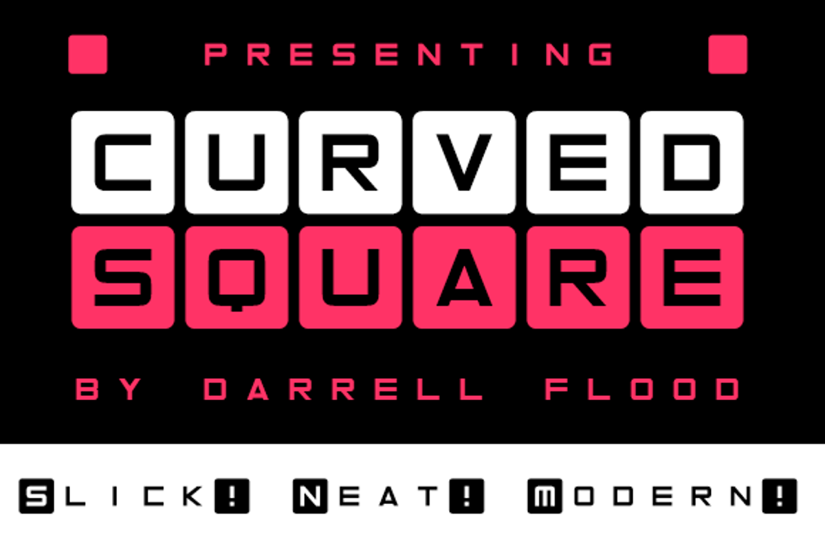 Curved Square Font HAWTPIXEL Darrell Flood FontSpace